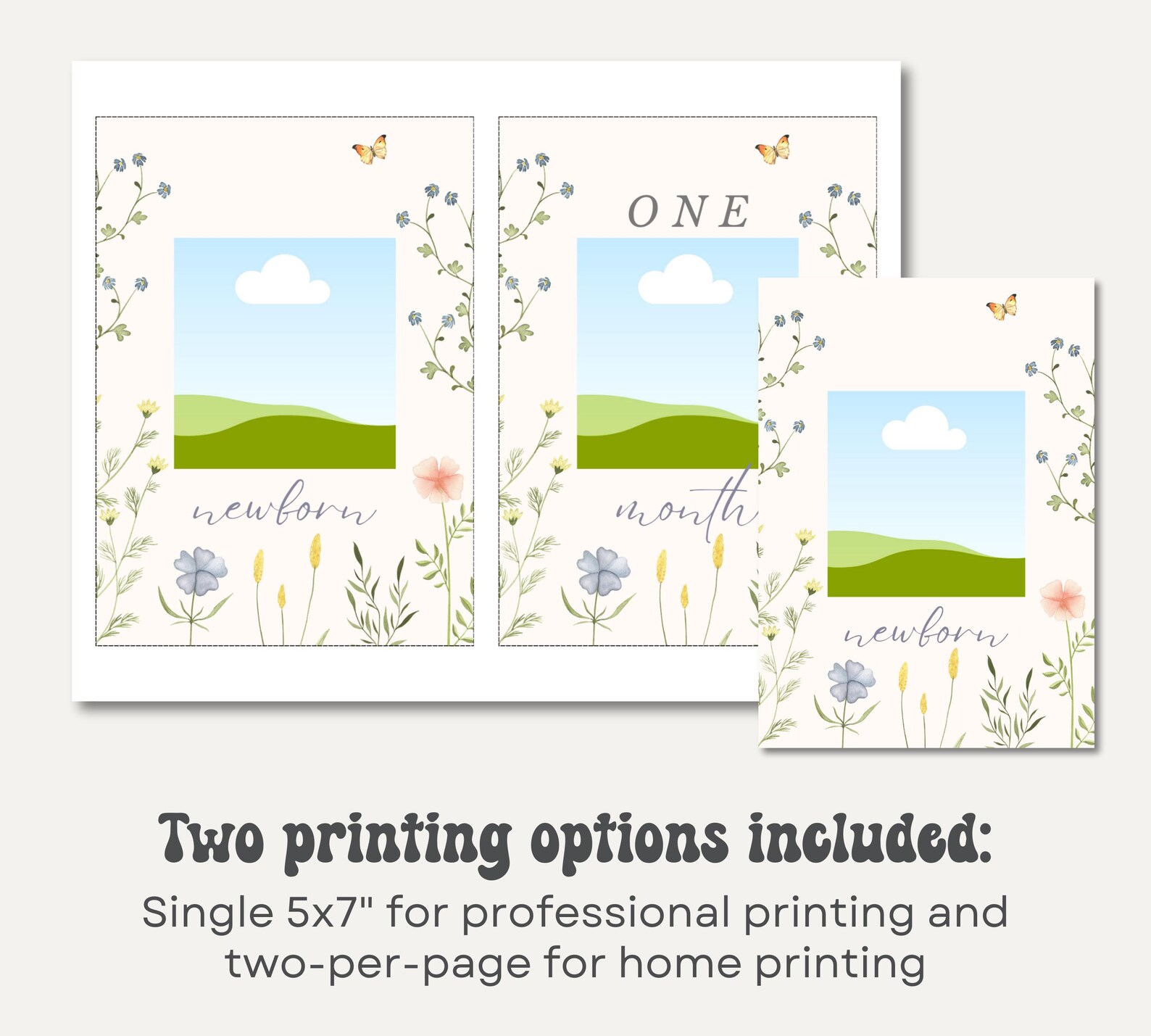 Flower First Birthday Photo Banner | Boho Floral Birthday Banner for ...