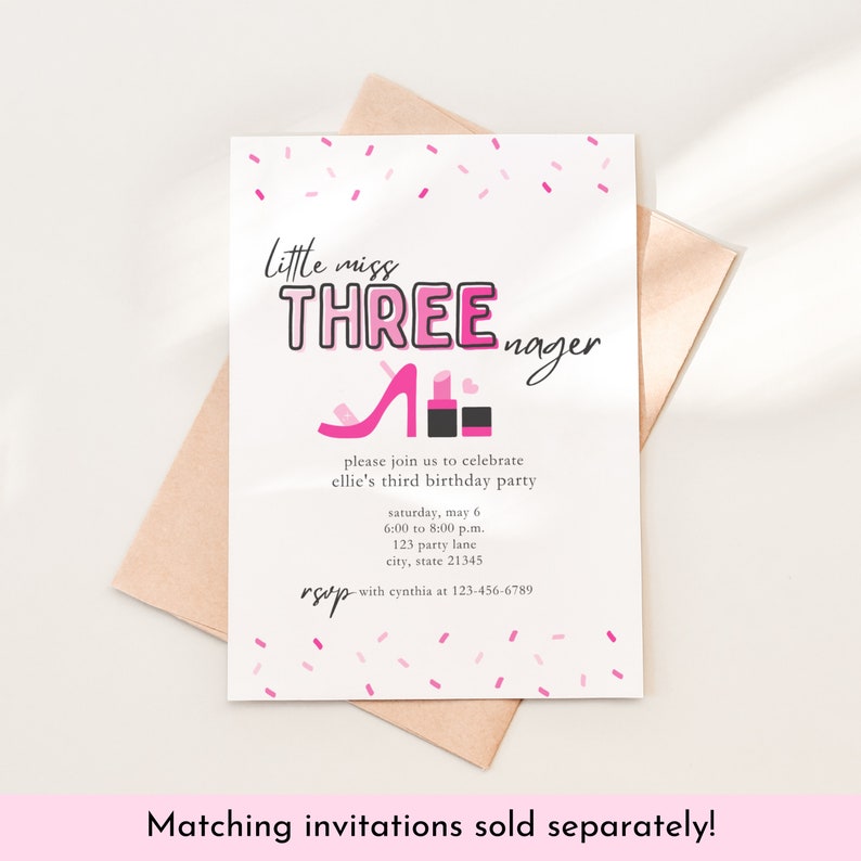 Little Miss Threenager Milestone Board Threenager Birthday Custom Sign ...