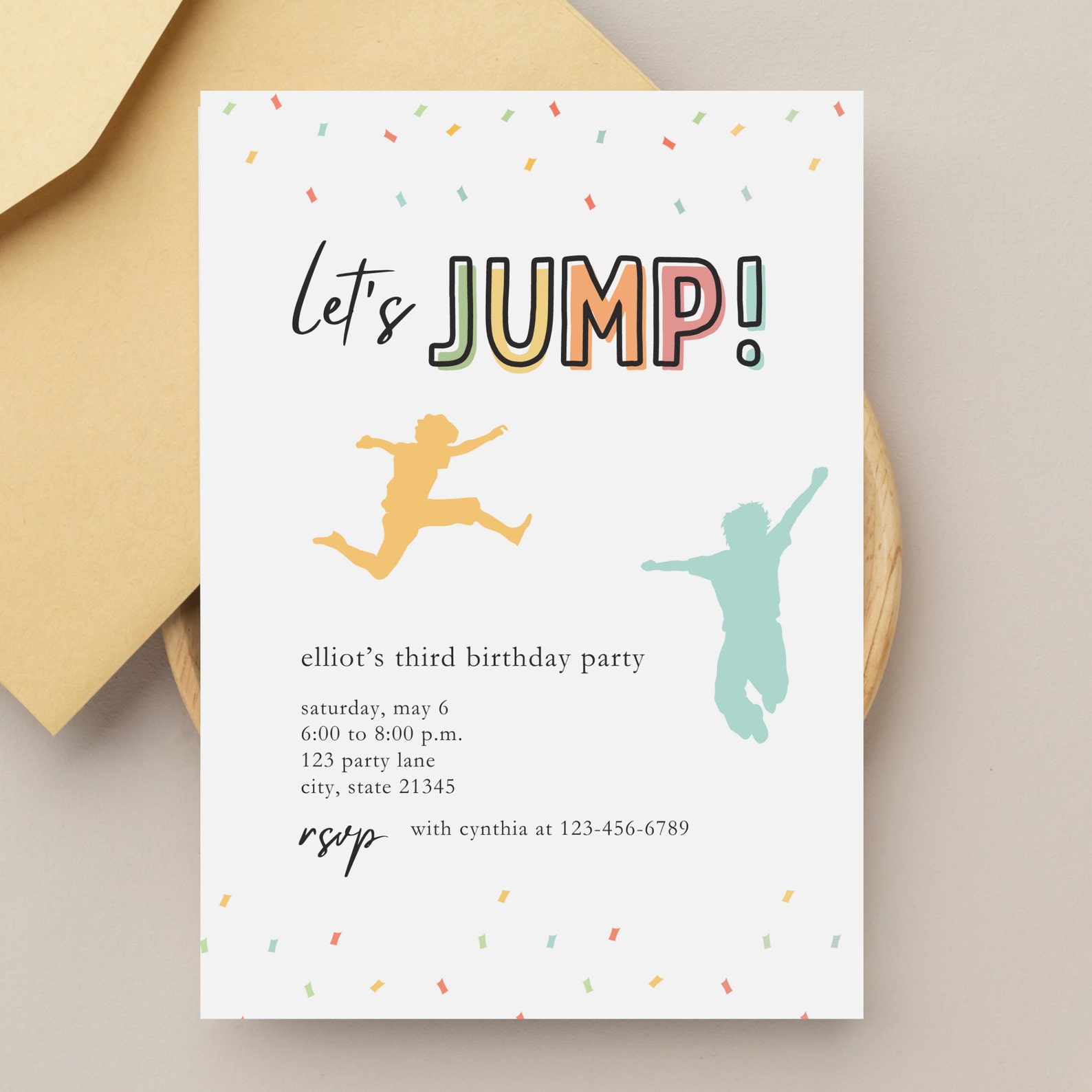Trampoline Park Birthday Invitation Trampoline Birthday - Etsy
