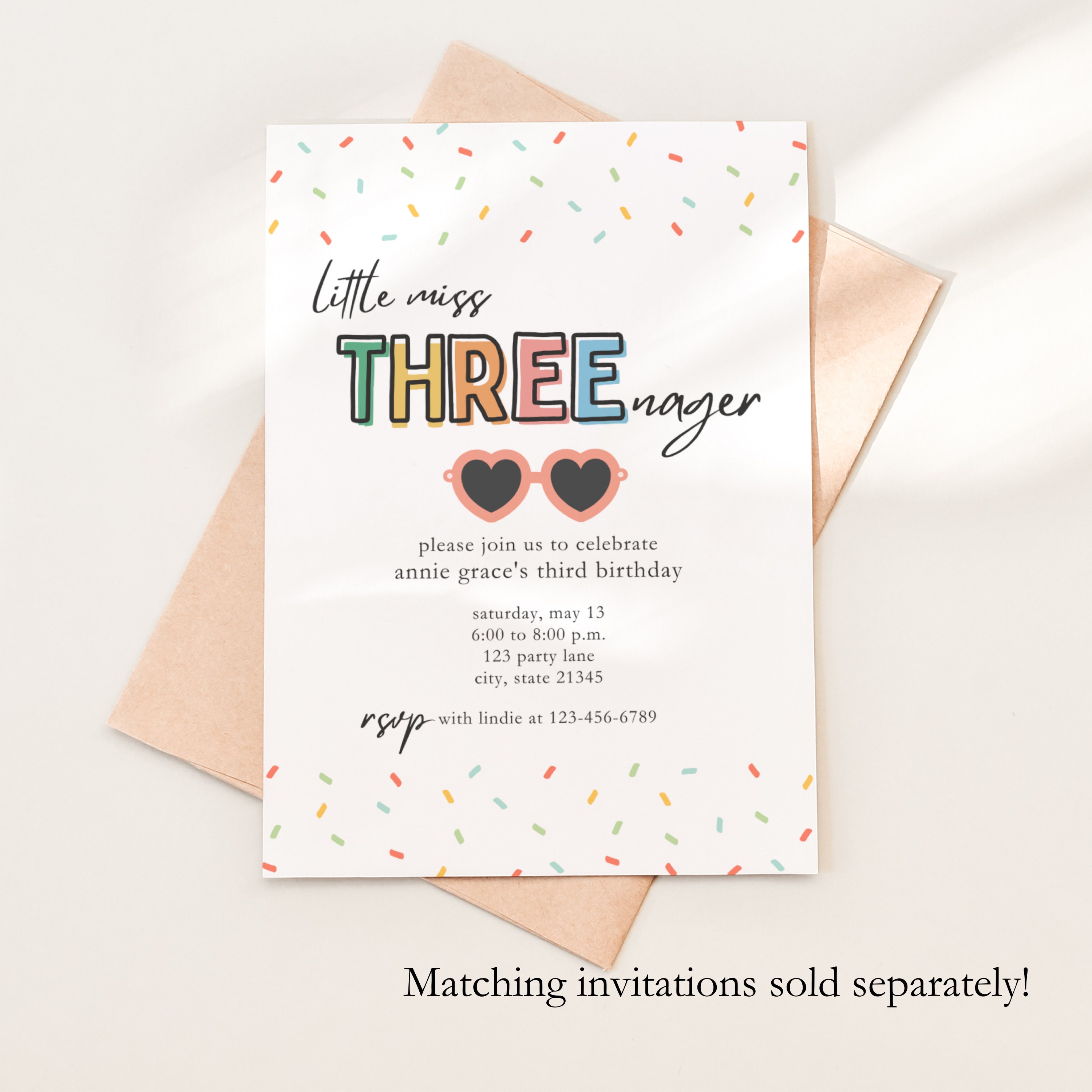 Custom Threenager 3rd Birthday Sign Threenager Birthday Decorations ...