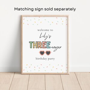 Threenager 3rd Birthday Invitation | Funny Third Birthday Invitation ...