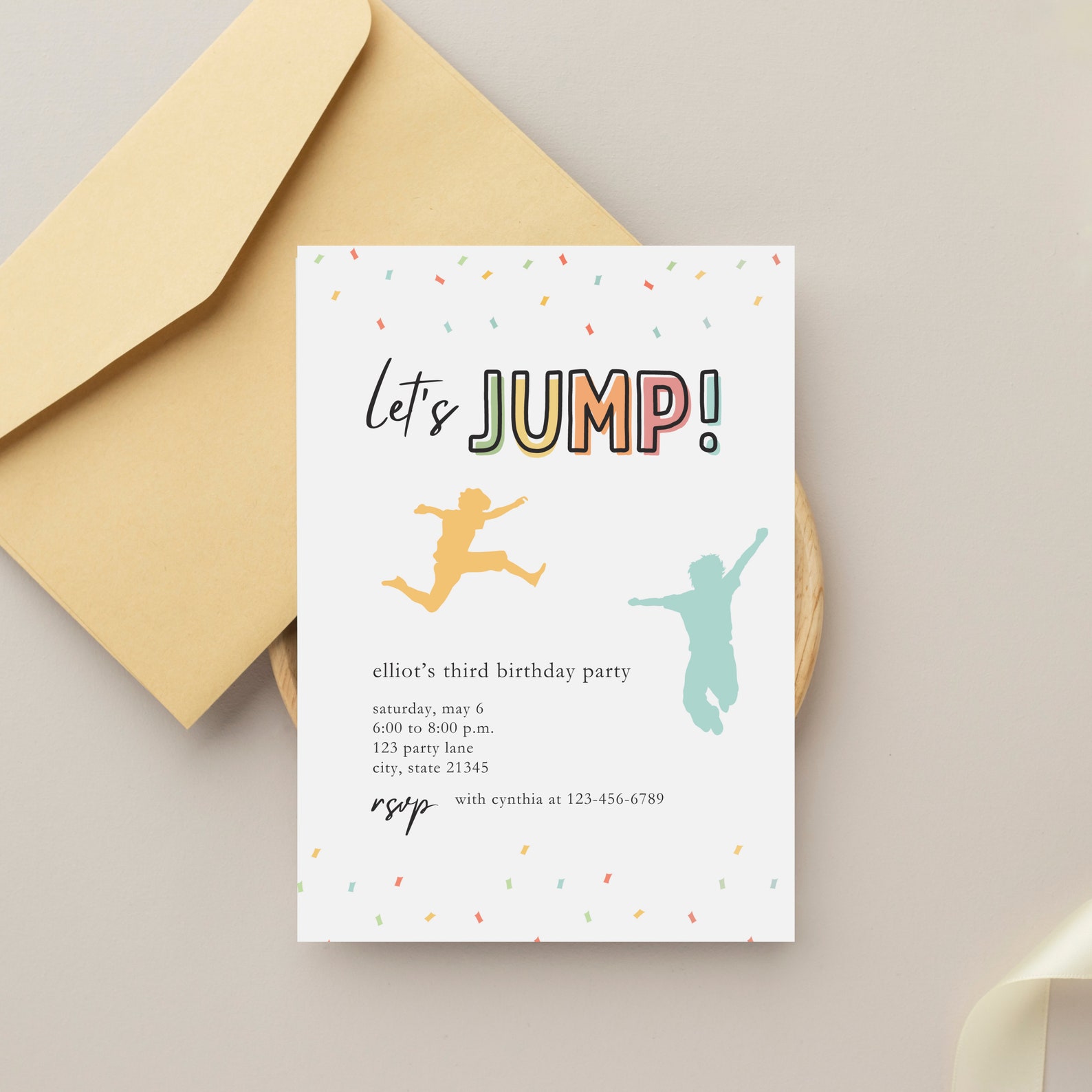 Trampoline Park Birthday Invitation Trampoline Birthday - Etsy