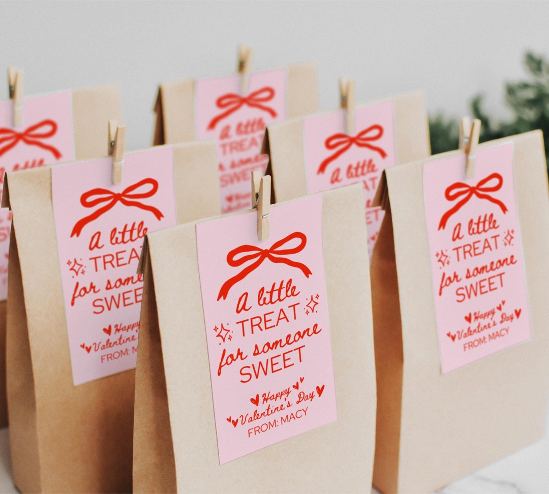 Coquette Bow Classroom Valentines for Classroom - Valentines Classroom ...