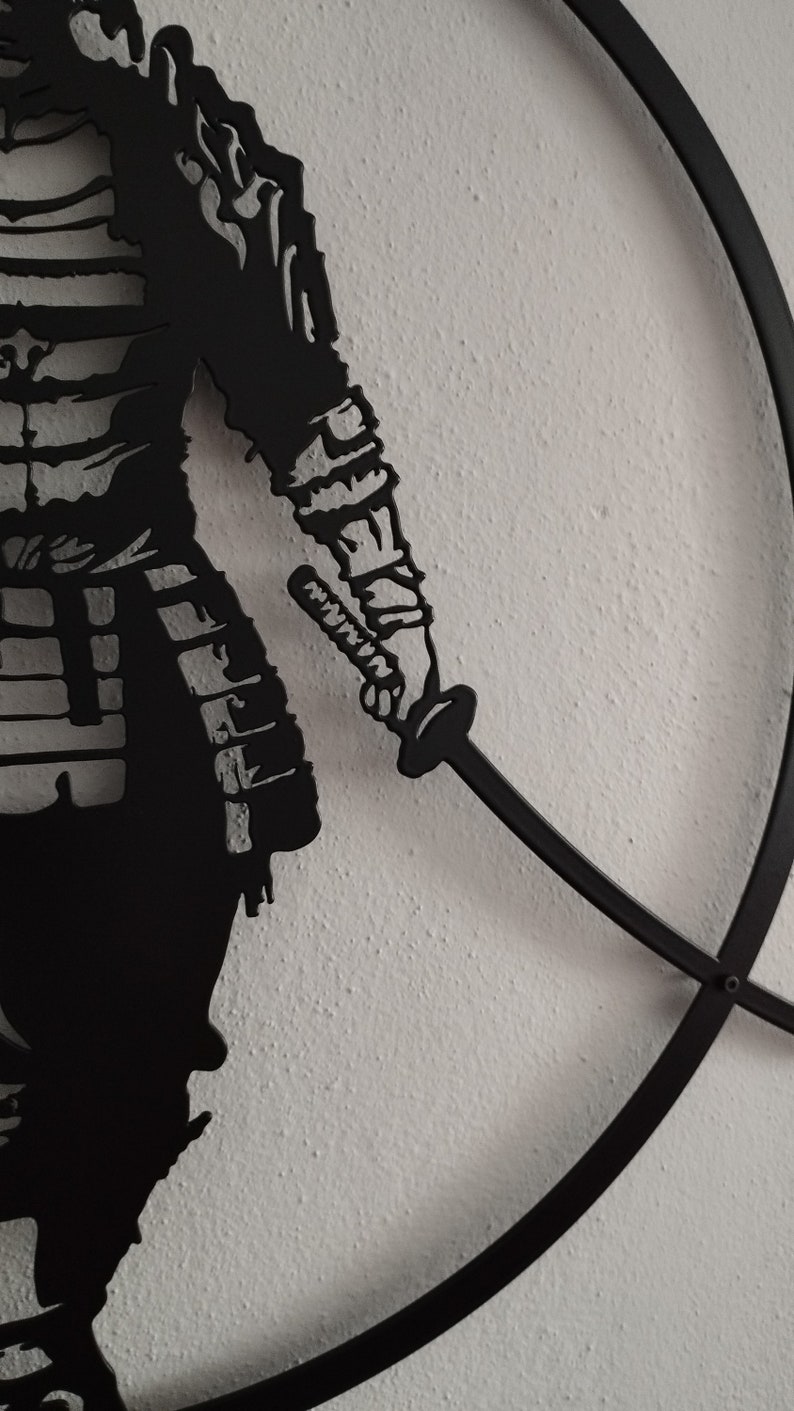 Japanese Bushido Metal Wall Art, Samurai Bushido Wall Decor, Samurai ...