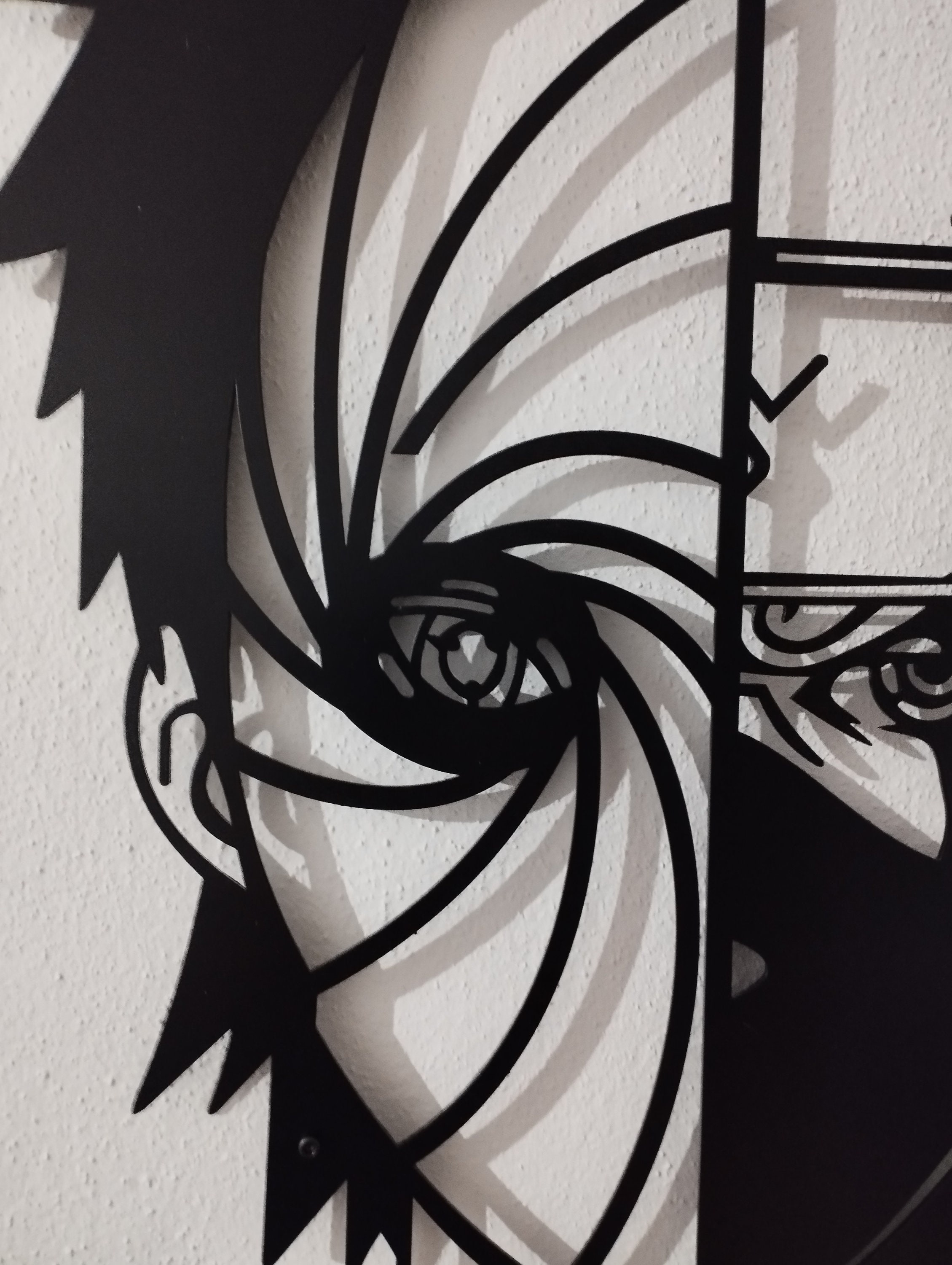 Ninja Sensei Metal Wall Art, Anime Ninja Wall Decor, Anime Bedroom ...