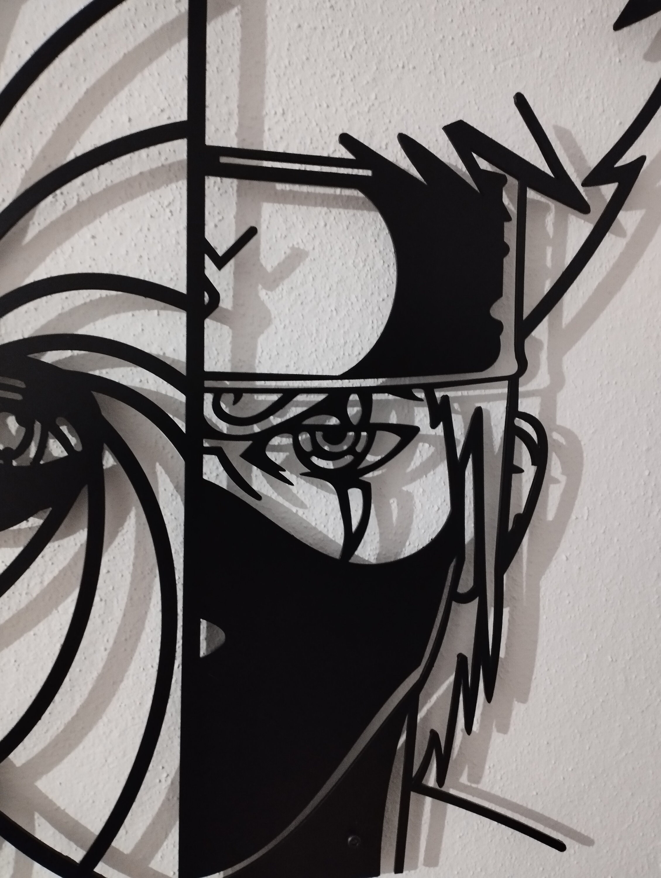 Ninja Sensei Metal Wall Art, Anime Ninja Wall Decor, Anime Bedroom ...