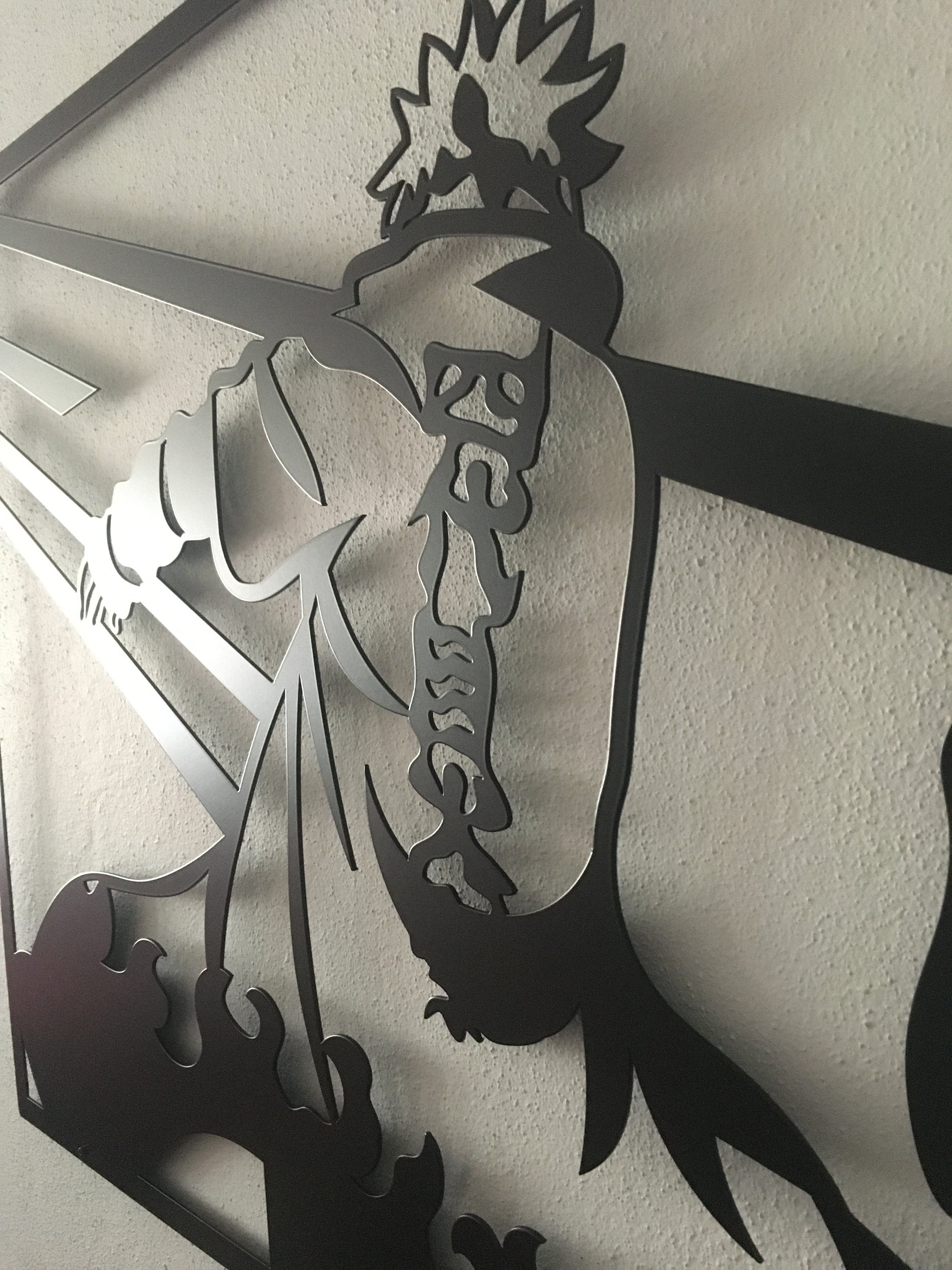 Anime Metal Wall Decor, Anime Metal Wall Art, Anime Birthday Gift ...