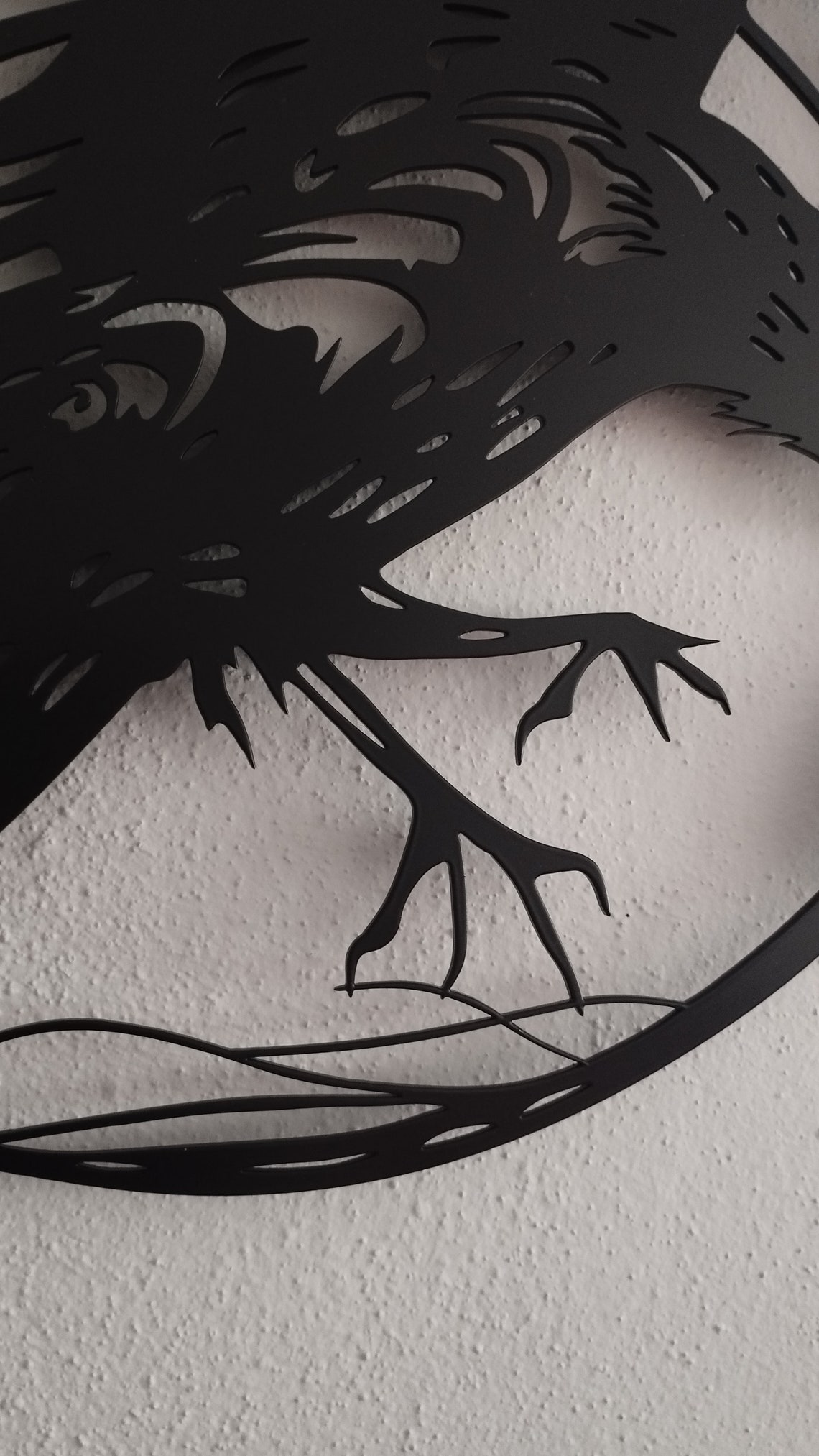 Raven Metal Wall Art, Crow Metal Wall Decor, Gothic Home Decor - Etsy