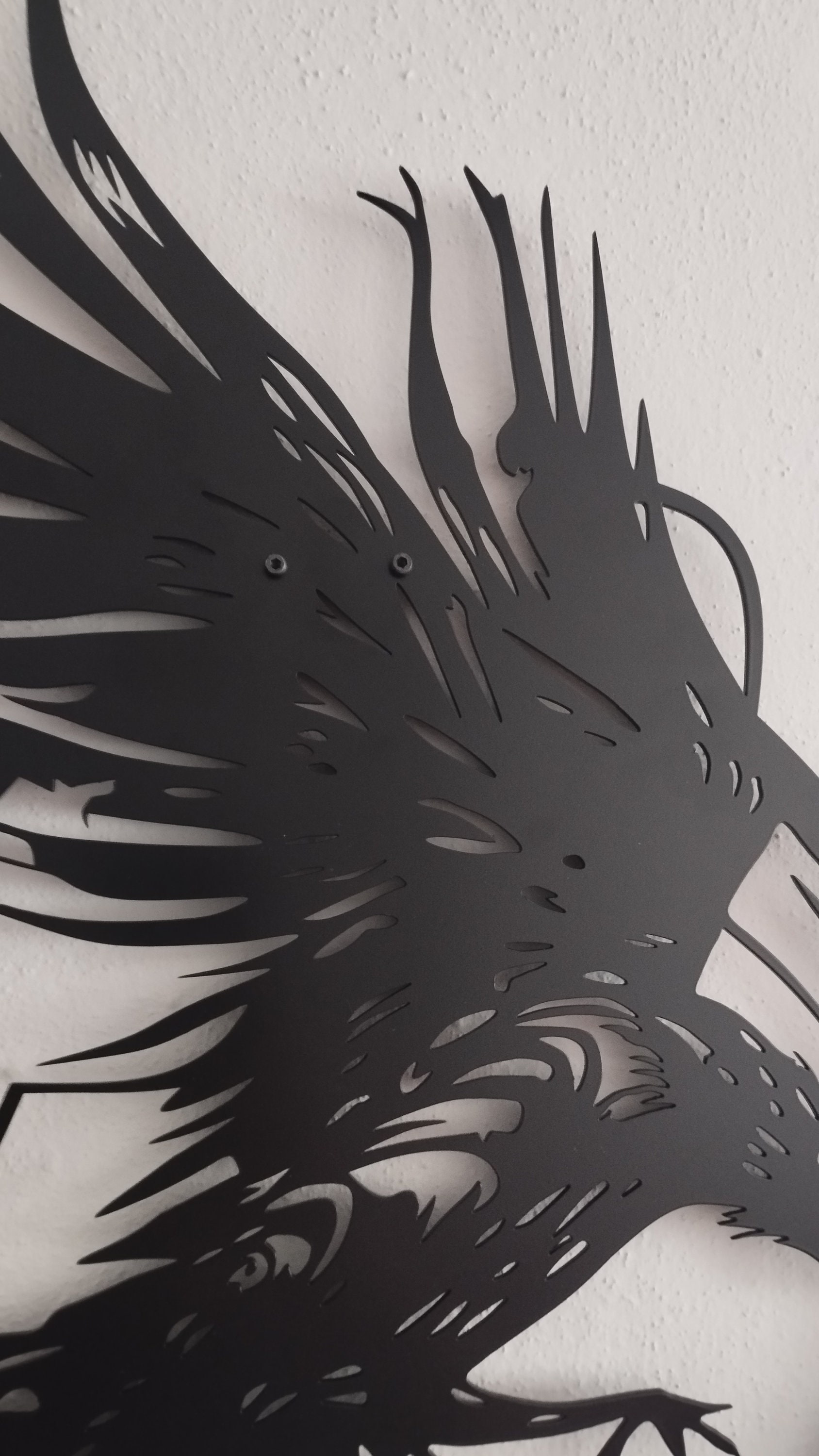 Raven Metal Wall Art, Crow Metal Wall Decor, Gothic Home Decor - Etsy