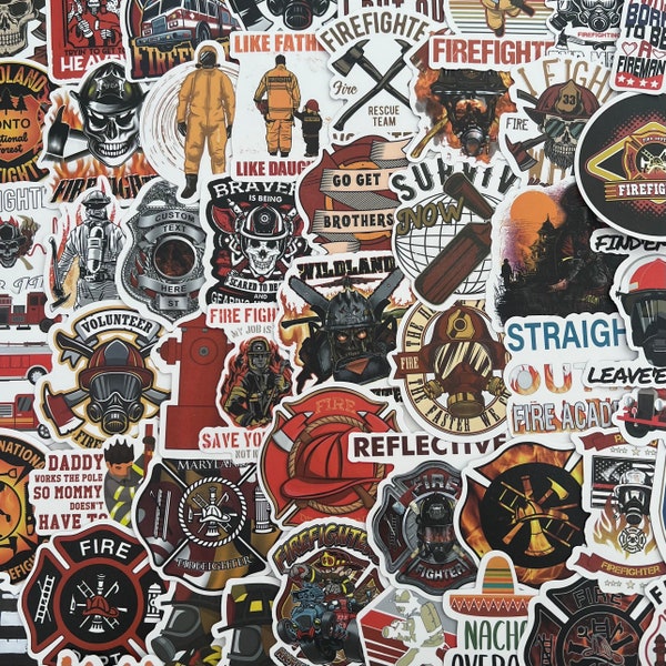 Fire Helmet Stickers - Etsy