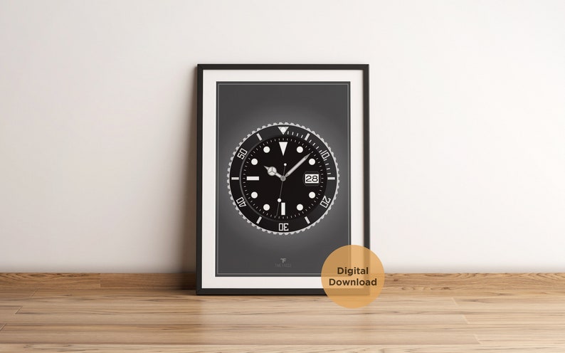 Rolex Submariner, Watch Printable Wall Art, Watch Print, Digital ...