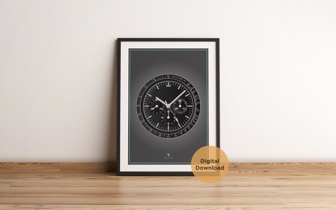 Omega Speedmaster, Watch Printable Wall Art, Watch Print, Digital ...