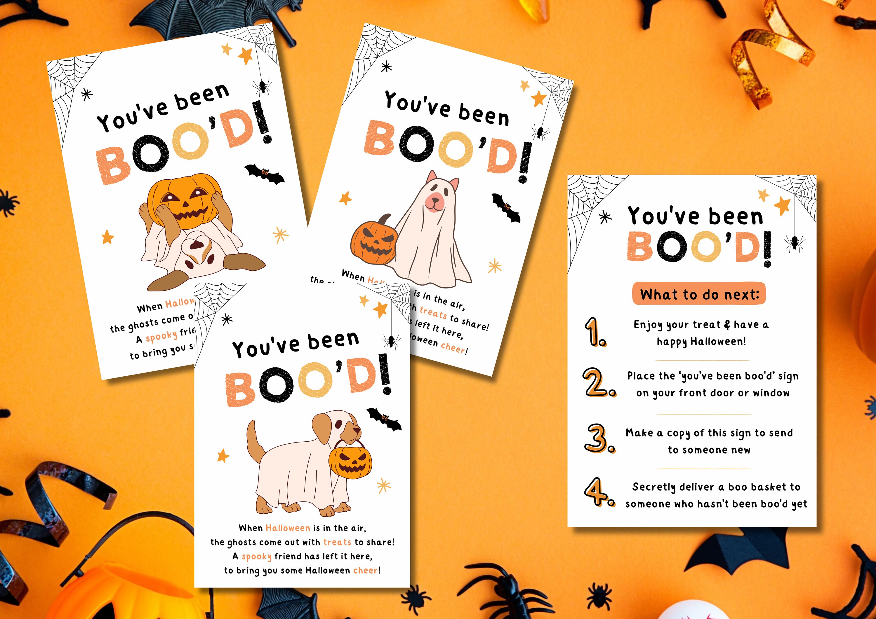 Printable Halloween Boo Basket Sign, You've Been Boo'd, Halloween ...