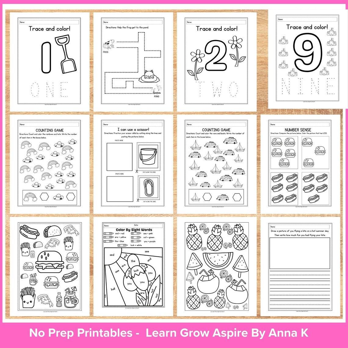 45 Fun Summer Activities, Kindergarten, First Grade Summer Packet ...