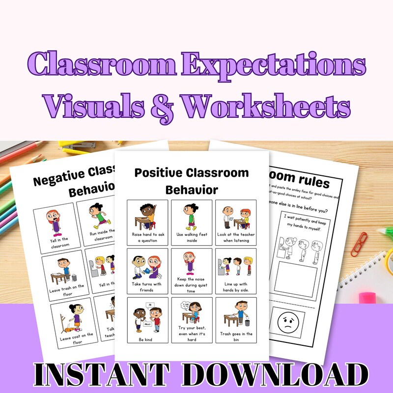 Classroom Expectations Posters - Etsy
