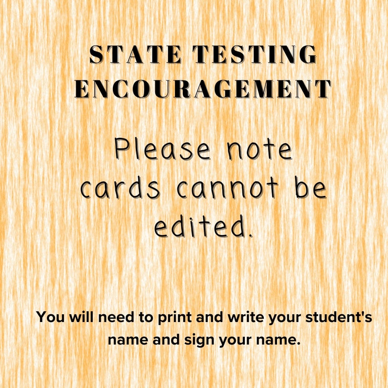 Test Motivation Cards & Coloring Pages: Student Encouragement Notes ...