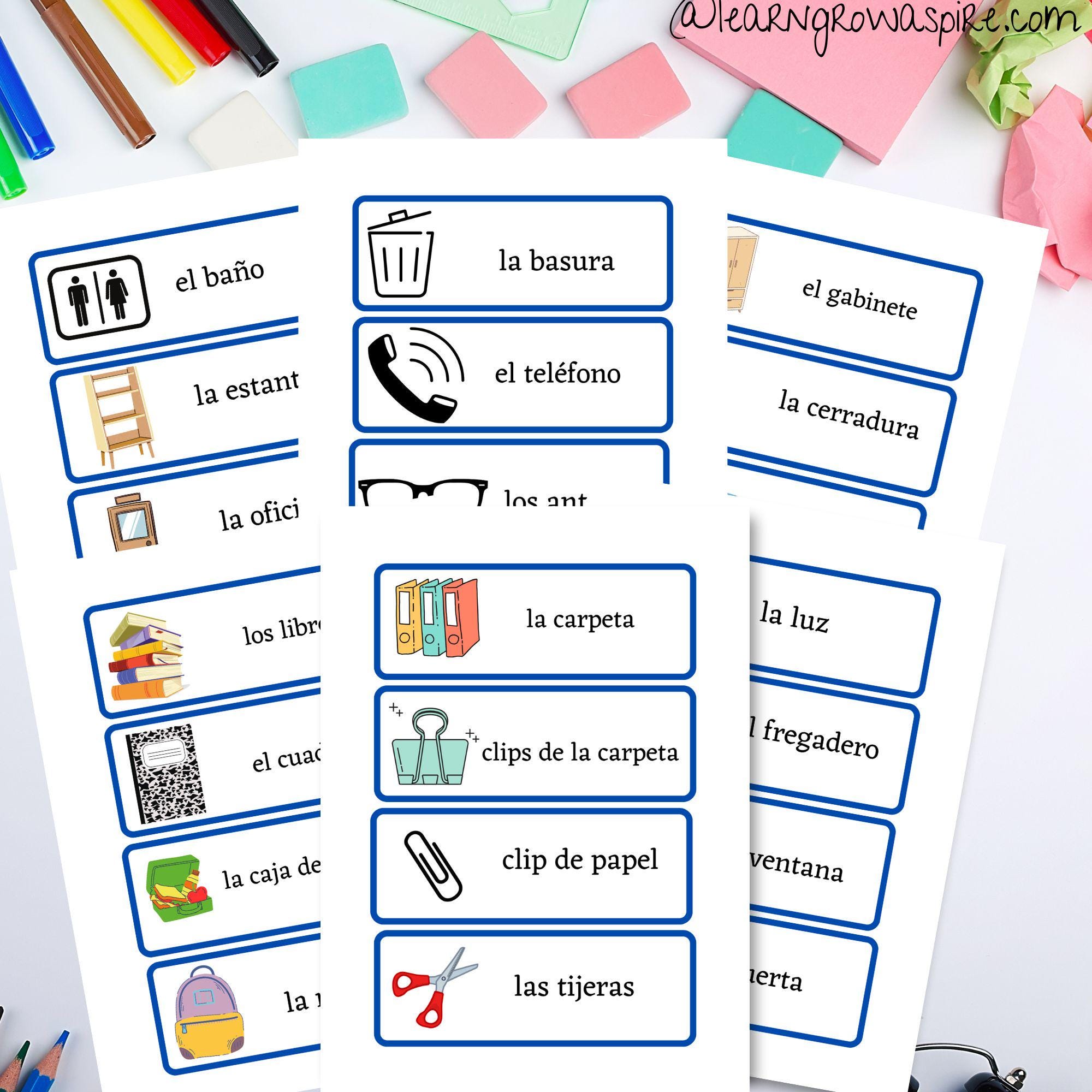 Spanish Classroom Signs: Days, Months, Colors (printable PDF) - Etsy