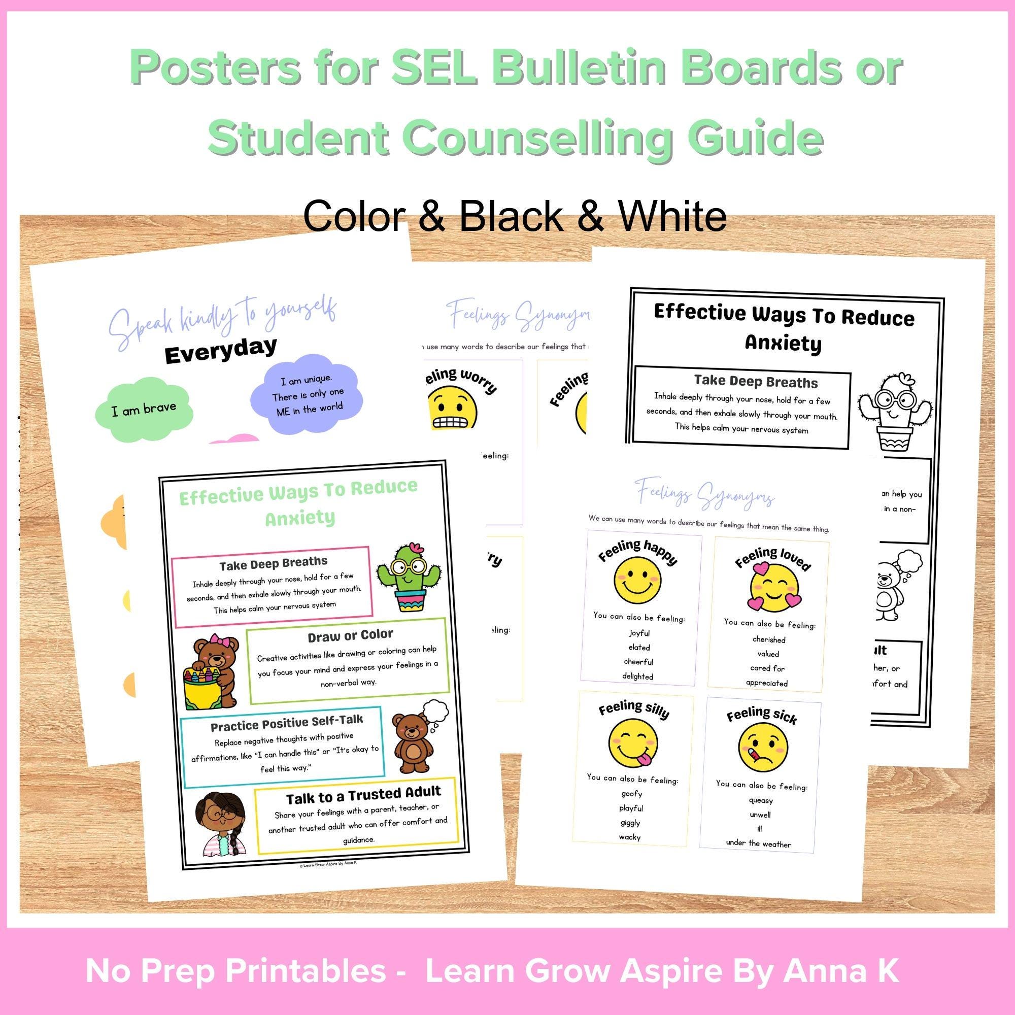 Kids Emotional Regulation Workbook: Feelings & Coping Skills (digital ...