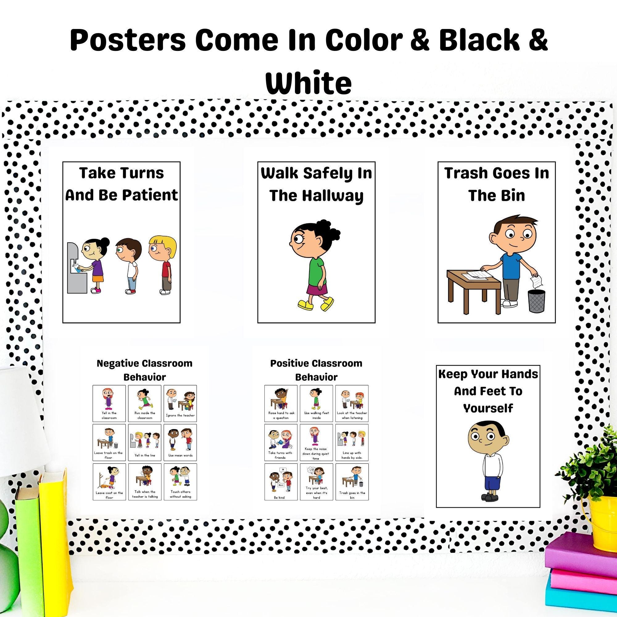Back to School Classroom Expectations Rules Poster Classroom ...