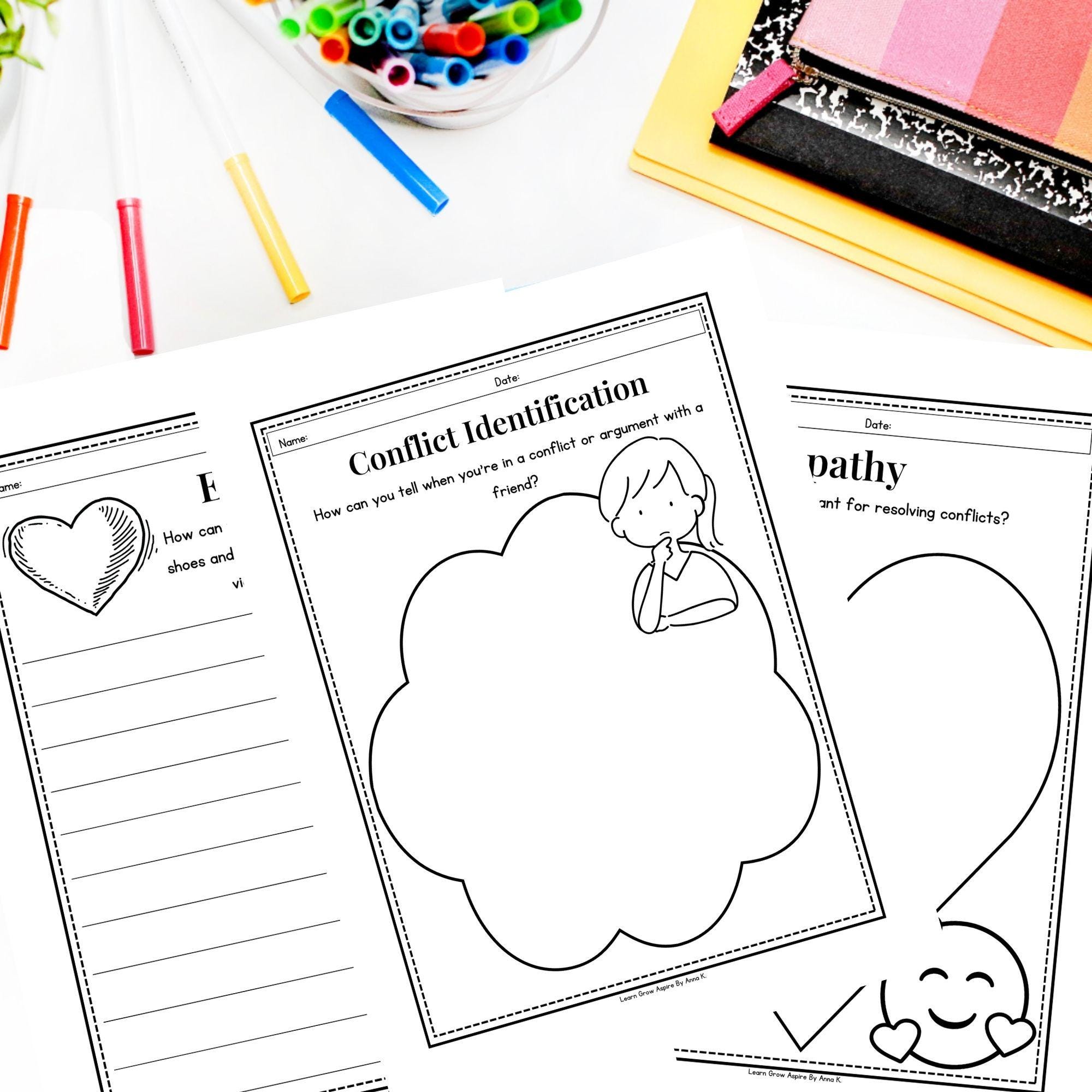 Friendship Skills Worksheets: Social Skills & Relationships (printable ...
