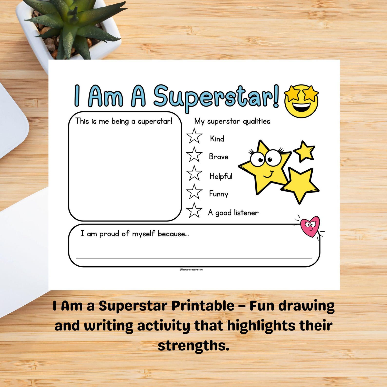 Self Esteem Activities for Kids Printable Activities Confidence ...