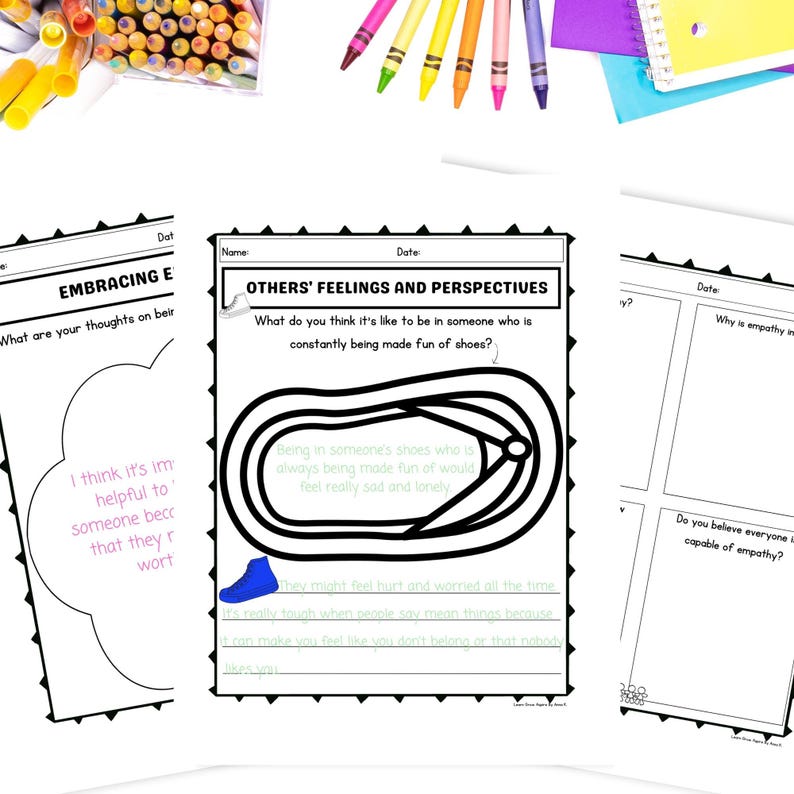 Empathy Worksheets for Kids Printable Empathy Scenario Cards Kid ...