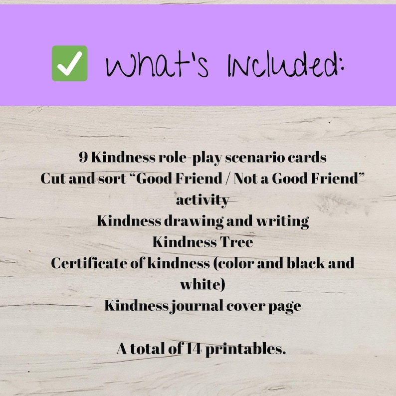 Kindness Activities Printable: Kids Therapy Worksheets & Role-play ...