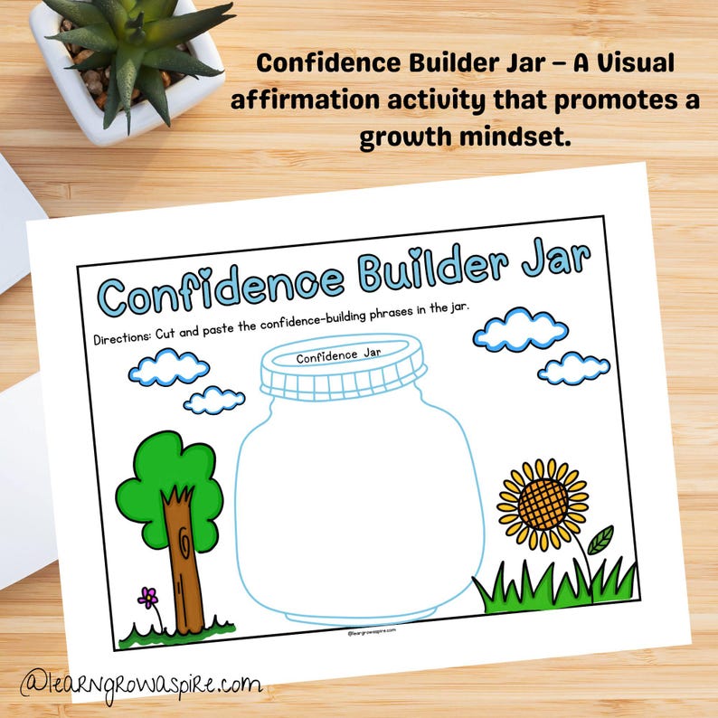 Self-esteem Activities for Kids: Confidence Building Worksheets (PDF ...