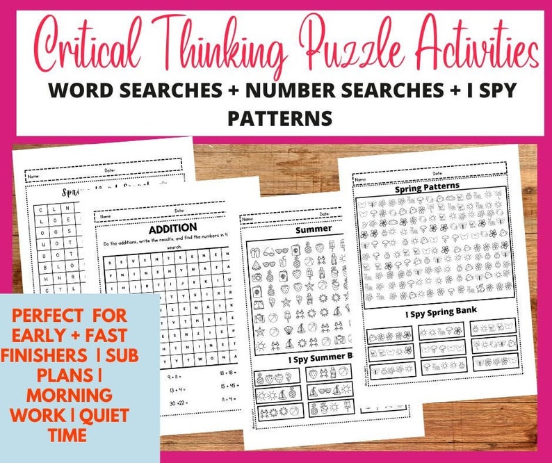 Word Search Printable Word Search Printable for Kids Word - Etsy