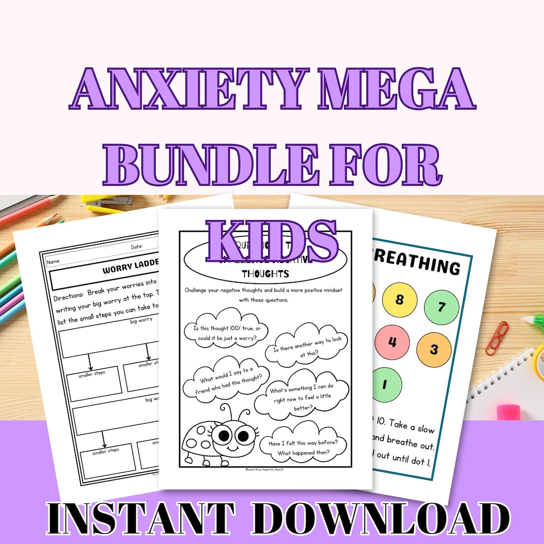 Kids Anxiety Worksheets for Kids Anxiety Coping With Anxiety Worksheet ...
