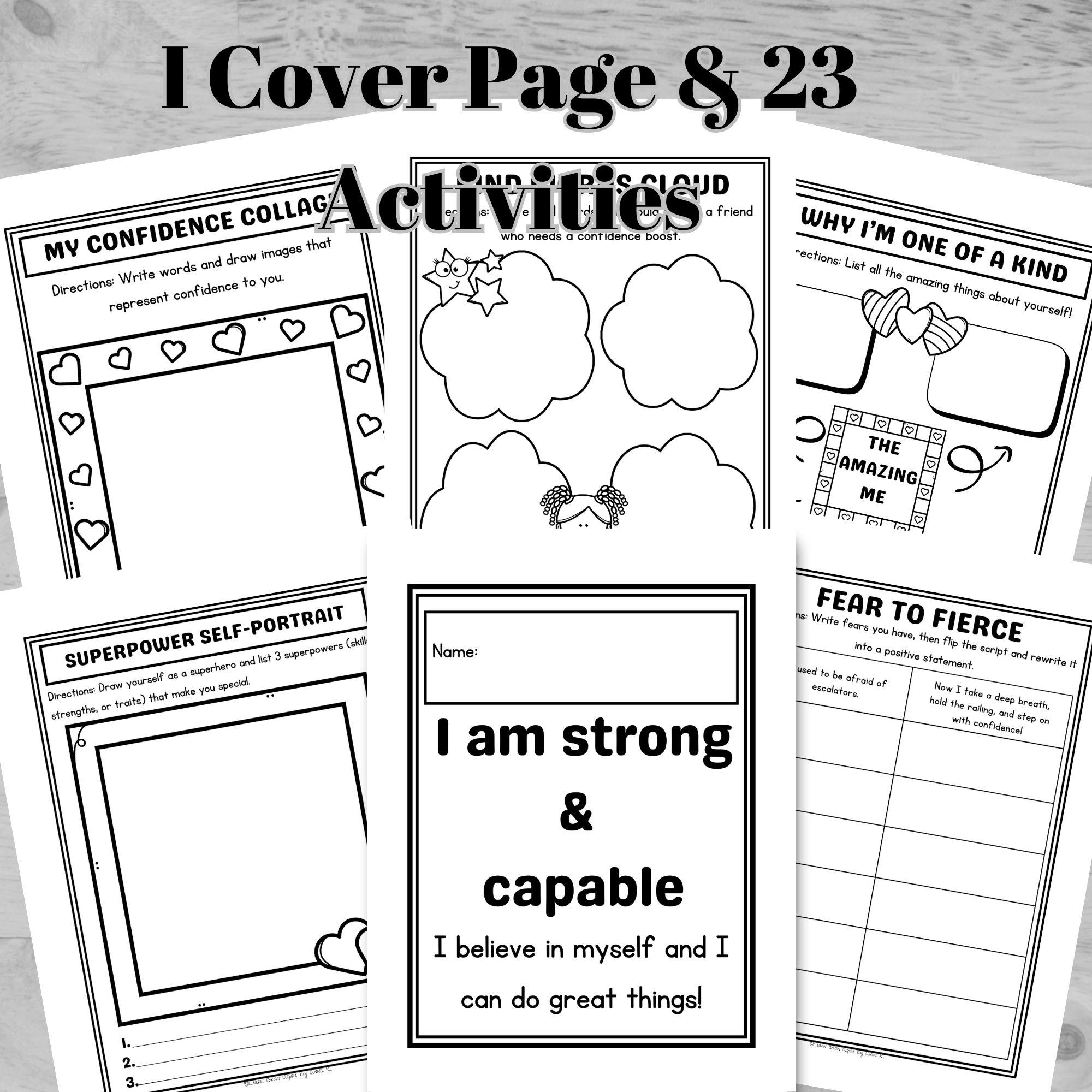 Self-esteem Worksheets: Confidence Building Activities for Kids ...