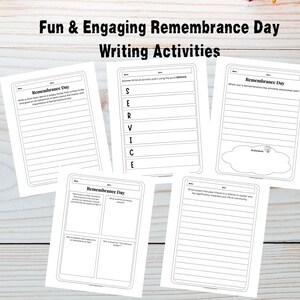 Remembrance Day Activity for Kids, Kids Remembrance Day Writing ...