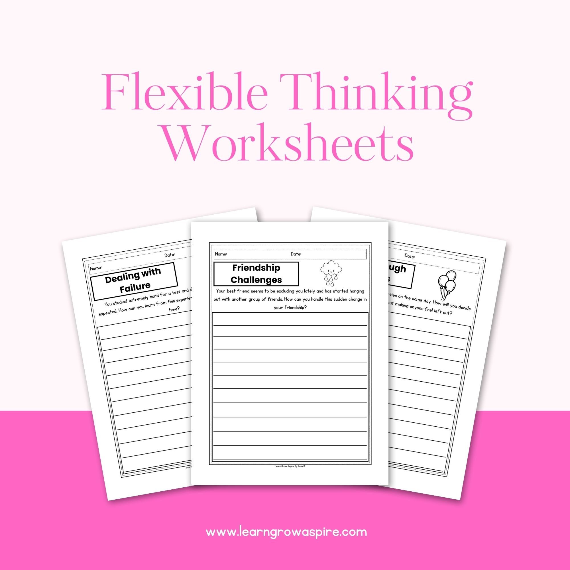 Flexible Thinking Worksheets Halloween Social Problem Solving