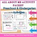 All About Me Activities for Preschool, Kindergarten & First Grade ...