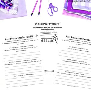 Peer Pressure Worksheets & Activities for Teens Printable PDF - Etsy