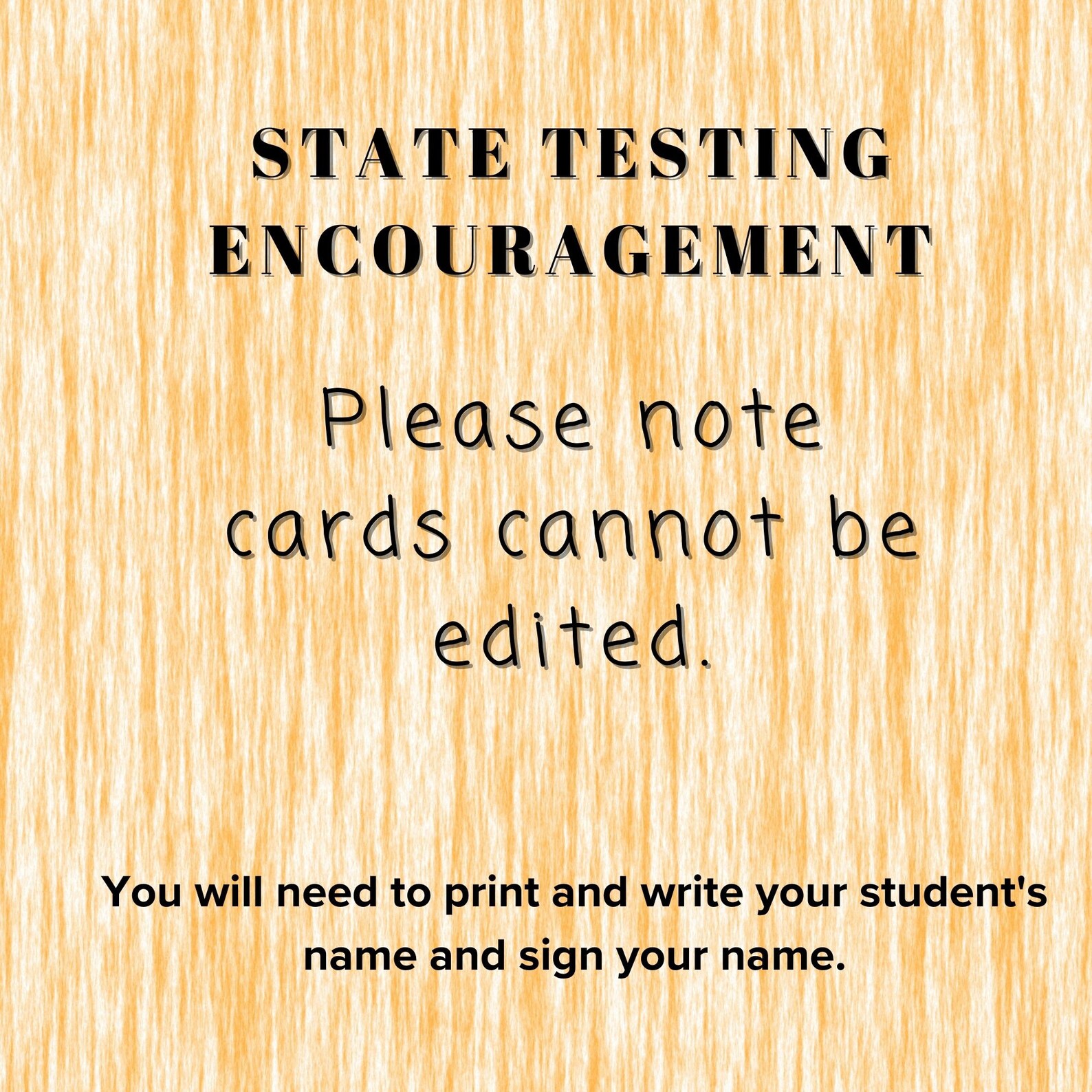 Test Motivation Letter for Students Printable PDF From Teacher And/or ...