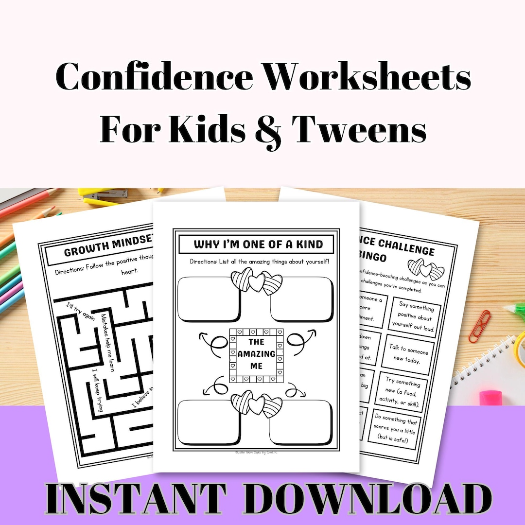 Self-esteem Worksheets: Confidence Building Activities for Kids ...