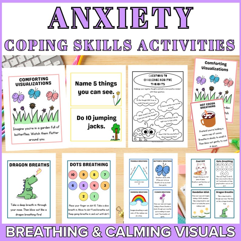 Kids Anxiety Worksheets for Kids Anxiety Coping With Anxiety Worksheet ...
