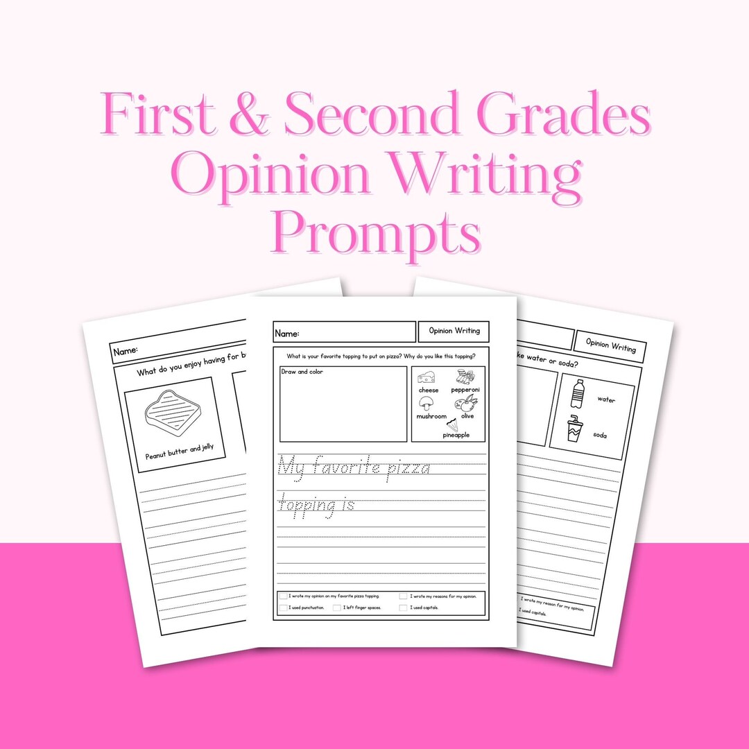 30 Opinion Writing Prompts for Kindergarten, First Grade, and Second ...