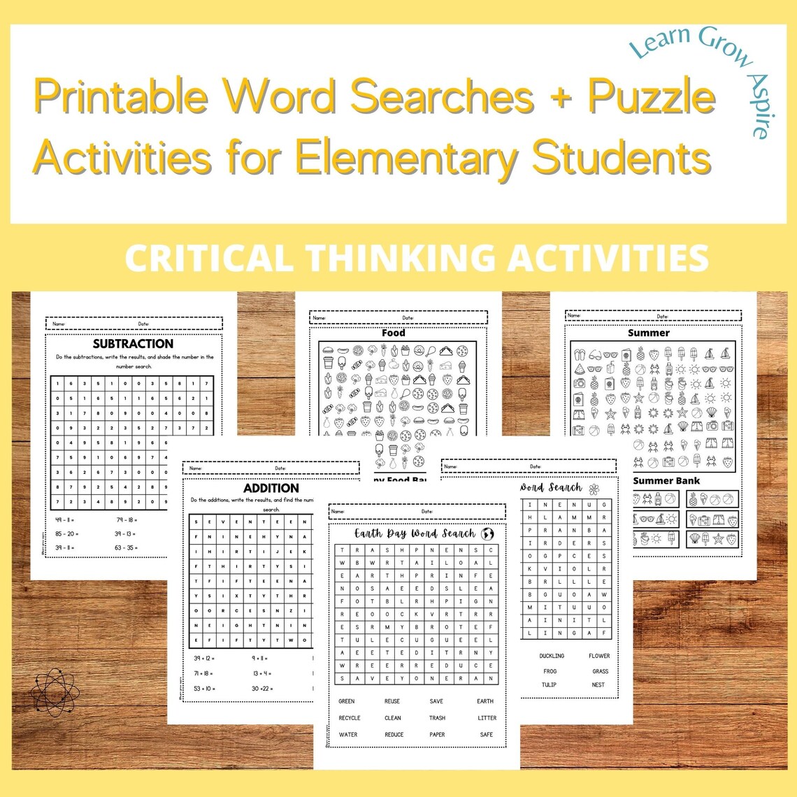 Word Search Printable Word Search Printable for Kids Word - Etsy