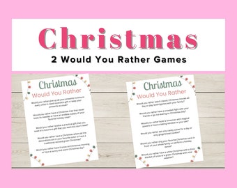Christmas Would You Rather Game - Etsy