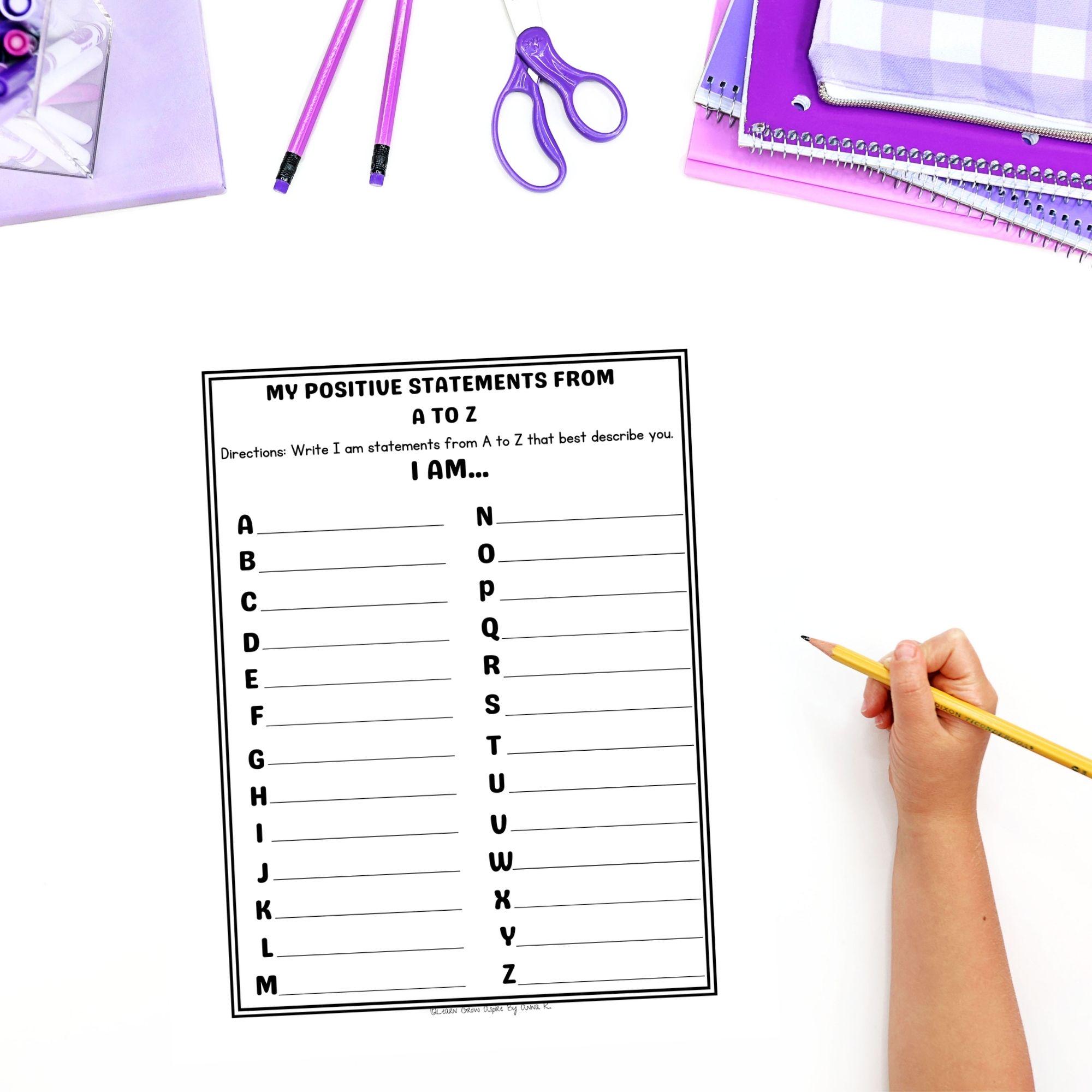 Confidence Building Worksheets Activities for Kids Tweens Positive ...