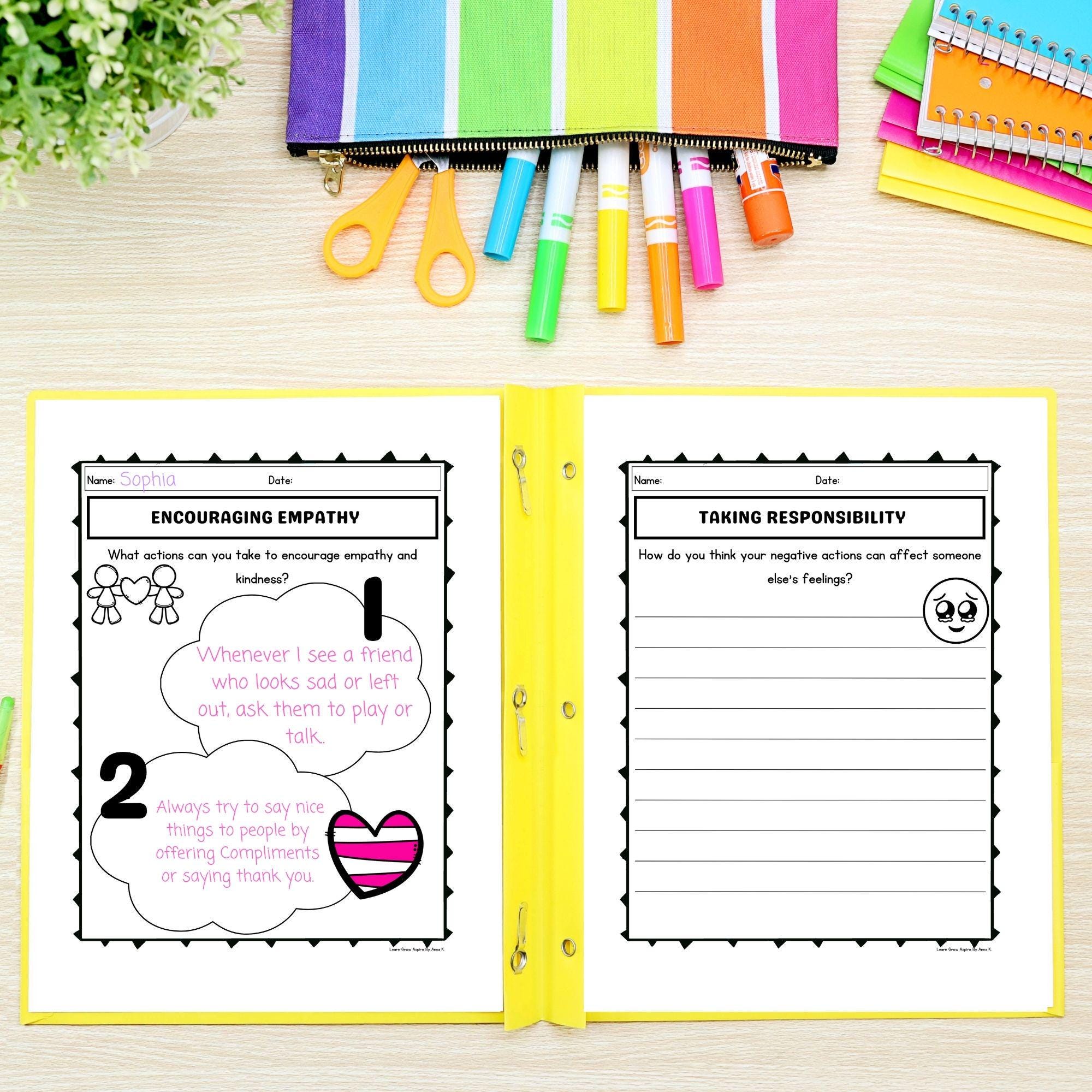 Empathy Worksheets for Kids Printable Empathy Scenario Cards Kid ...