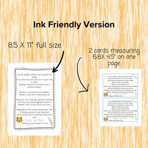 Test Motivation Letter for Students Printable PDF From Teacher And/or ...