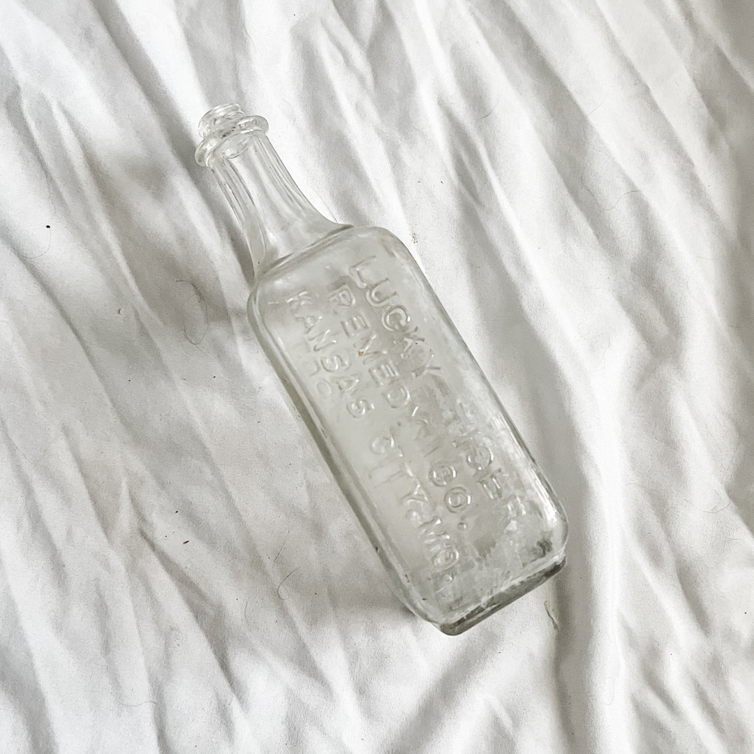 Circa 1930 Lucky Tiger Hair Tonic Glass Bottle / Collectible Glass ...