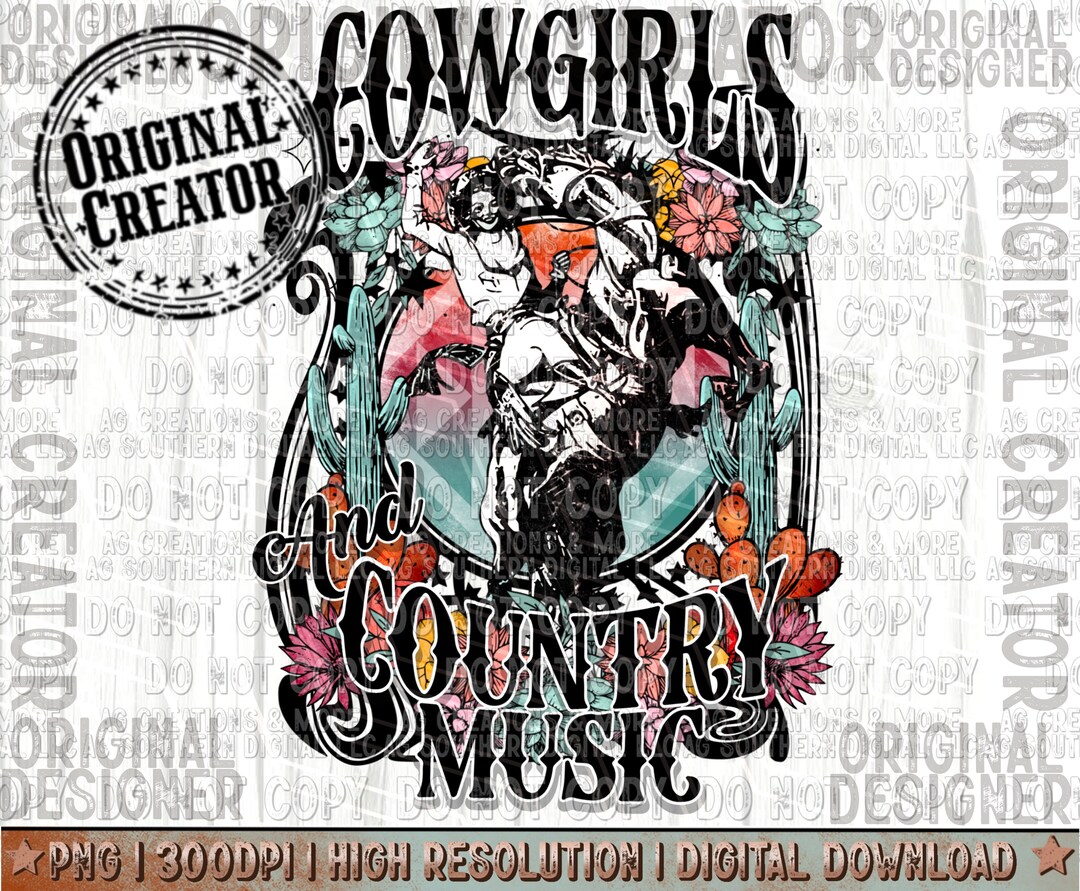Western Cowgirl Png, Cowgirls and Country Music Png, Western ...
