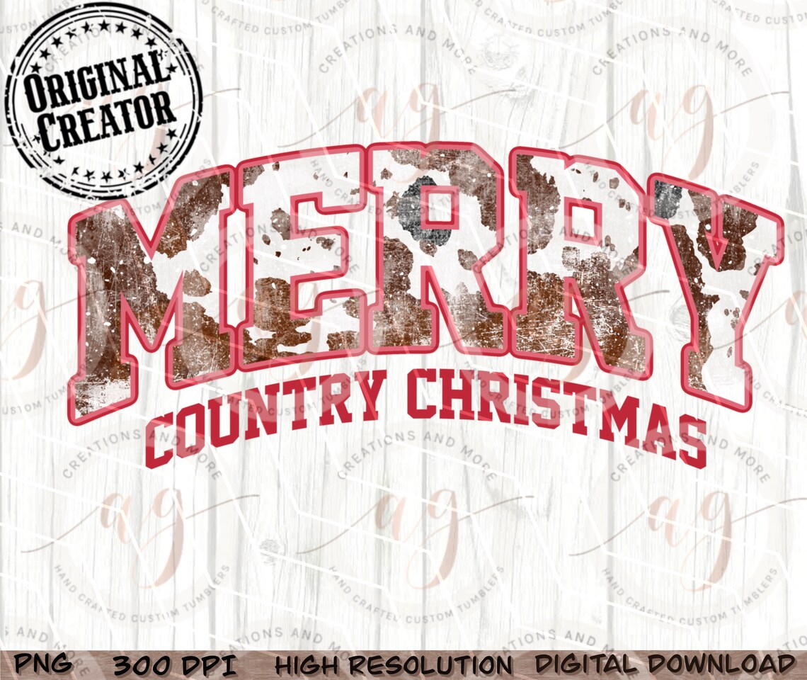 Western Christmas Png Merry Country Christmas Png Western - Etsy