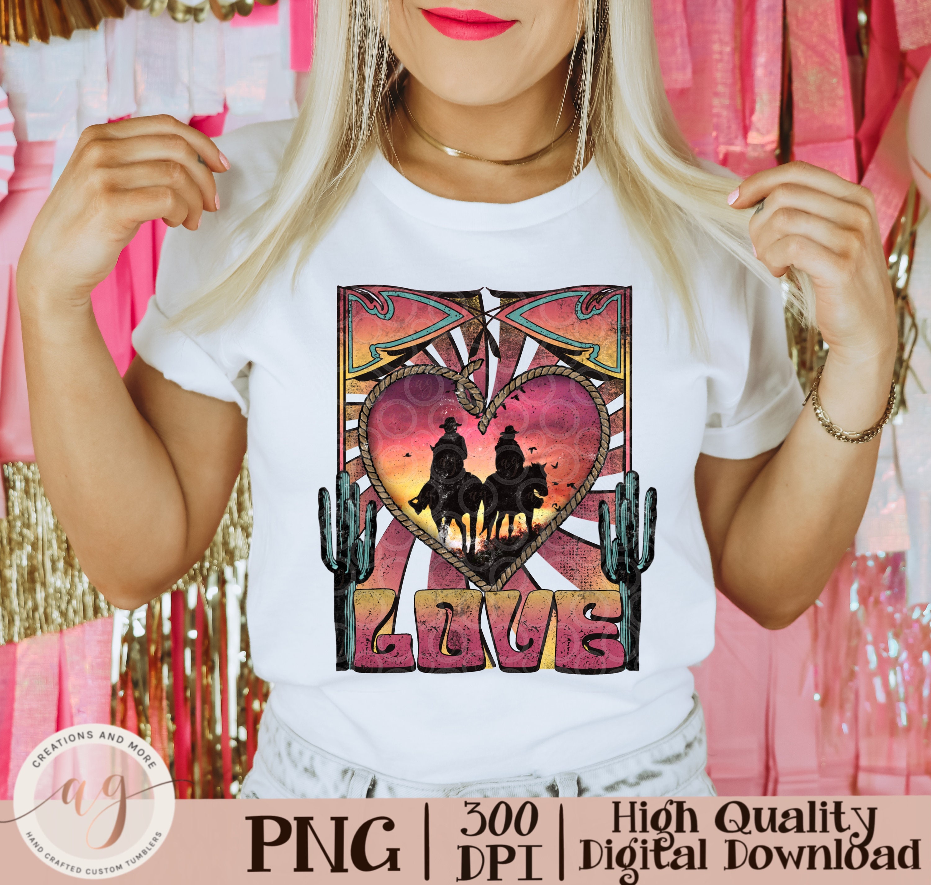 Western Png, Cowboy Cowgirl Love Design, Valentine Png, Love Png ...