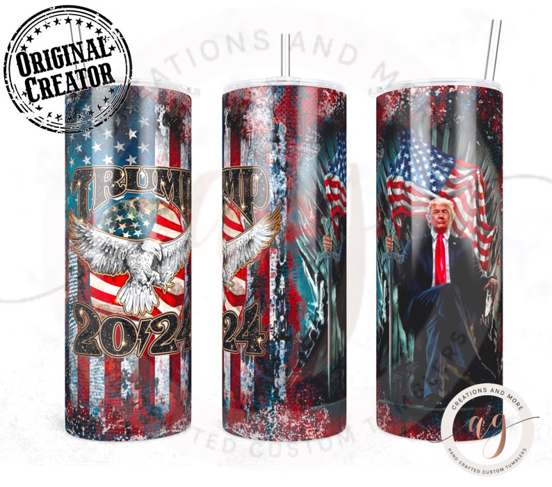 Trump 2024 Sublimation Tumbler Png | Tumbler Wrap Png | Trump 2024 ...