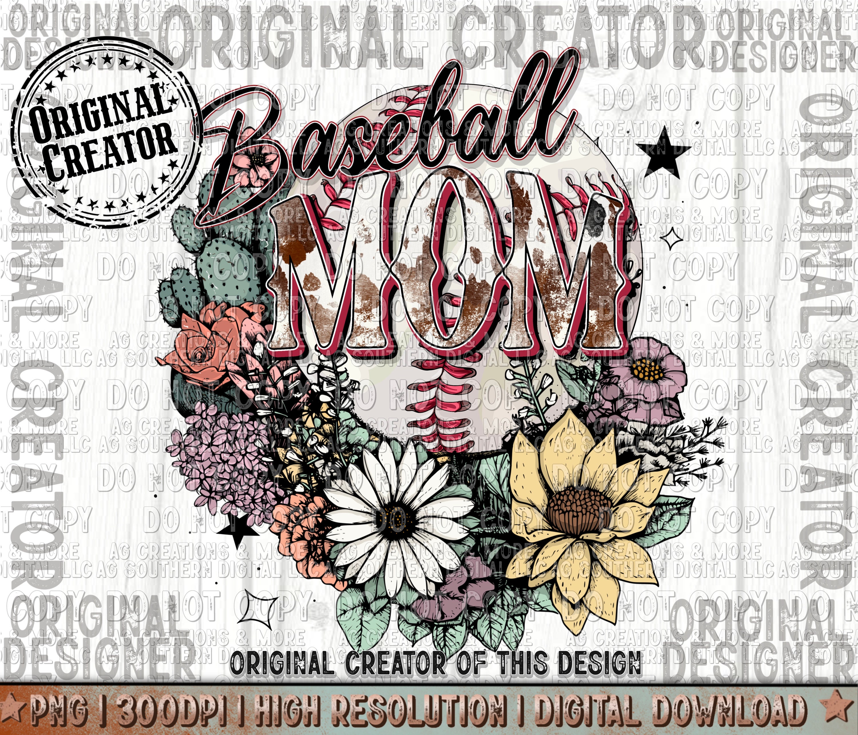 Western Baseball Mom Png, Baseball Mom Png, Western Sublimation Png ...